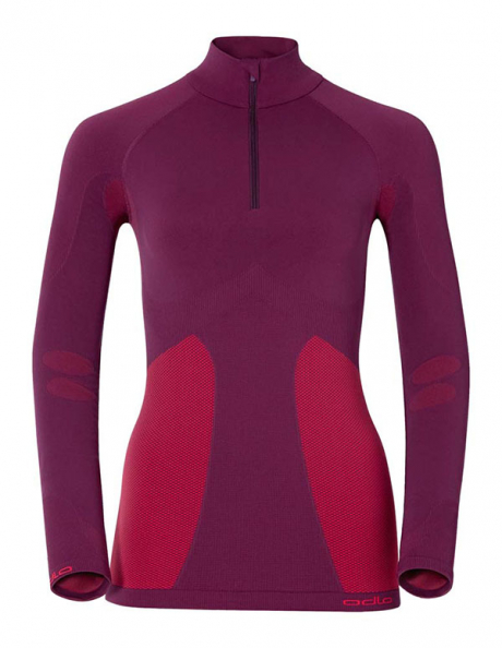 ODLO Футболка длинный рукав 1/2 ZIP PERFORMANCE EVOLUTION WARM женская ...